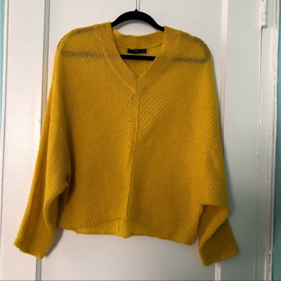 Mango | Sweaters | Yellow Mango Mng Mohair Sweater | Poshmark